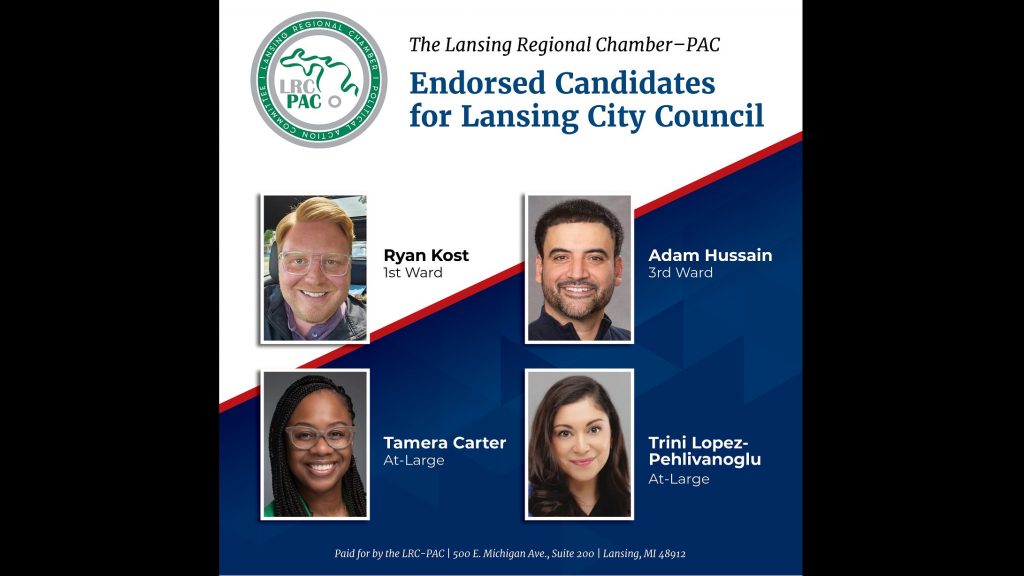 Lansing Regional Chamber of Commerce Announces Endorsements in Lansing City Council Races ...