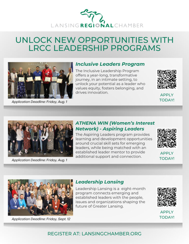 Applications Now Open for Three Signature Leadership Programs in the Greater Lansing Region ...